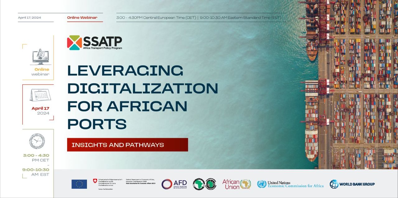 WEBINAR: Leveraging Digitalization for African Ports - Insights and Pathways | SSATP